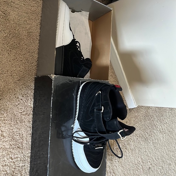 Nike | Shoes | Very Rare Jordan Collab With Af1 Black Suede Best Of ...